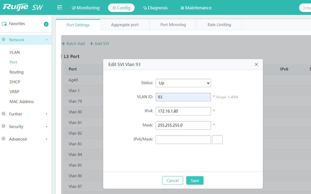 Membuat VLAN baru di core switch Ruijie – zenblog