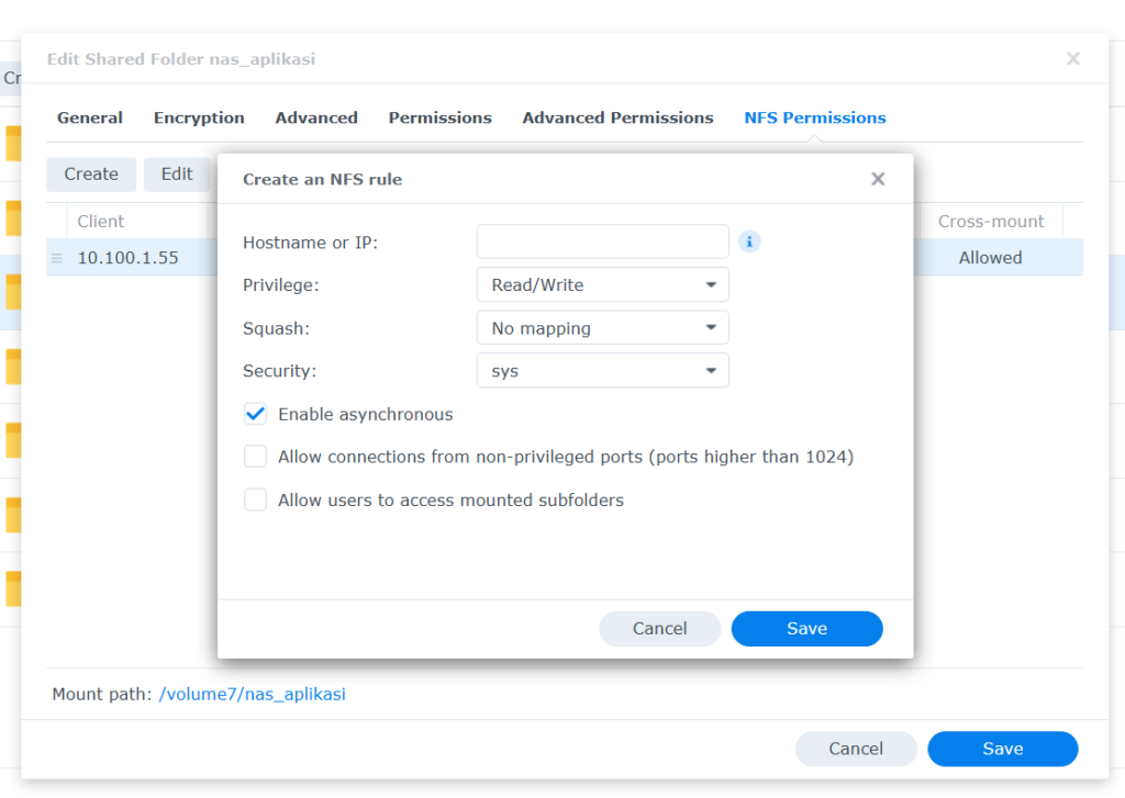 Cara mounting dari server linux ke Nas Storage Synology – zenblog