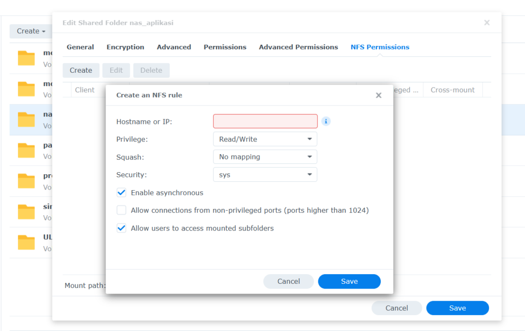 Cara mounting dari server linux ke Nas Storage Synology – zenblog